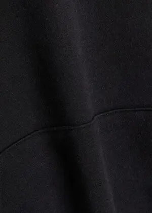 SKIMS Cotton-blend Hooded Sweatshirt With Embossed Logo - Black