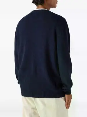 MC2 SAINT BARTH Jacquard Long-sleeved Sweater - Blue