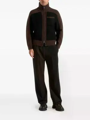 Manière De Voir René Zip-fastening Colour-block Cardigan