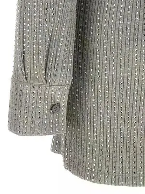 Attico Rhinestone-appliqué Dress