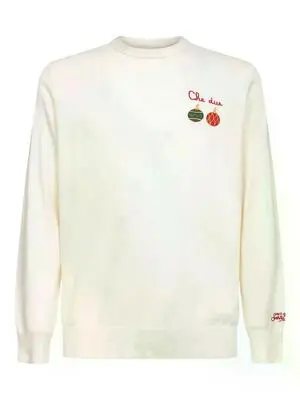 MC2 SAINT BARTH Embroidered Crew Neck Sweater - Neutrals