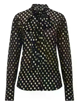 Dsquared2 Polka Dot Tie Detail Shirt