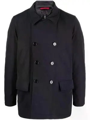 FAY Quilted Double-breasted Coat