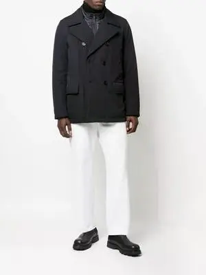 FAY Quilted Double-breasted Coat