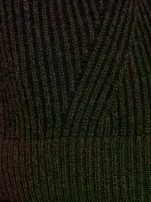 Sease Cashmere Ribbed Knit Round Neck Sweater