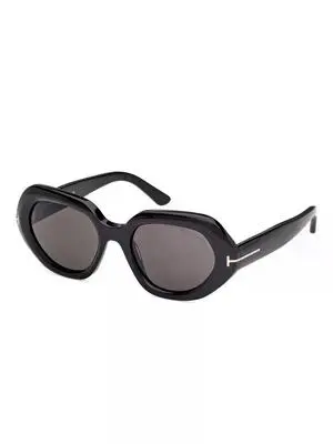 TOM FORD Geometric Frame Sunglasses - Black