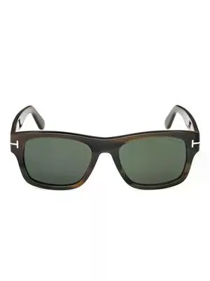 TOM FORD Rectangle Frame Sunglasses - Brown
