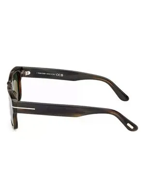 TOM FORD Rectangle Frame Sunglasses - Brown