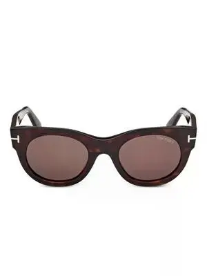 TOM FORD Marine-02 Round Frame Sunglasses - Brown
