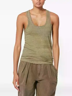 MARANT ETOILE Thea Striped Sleeveless Top