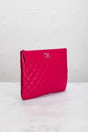 Chanel Vintage Mademoiselle Medium O Case Clutch