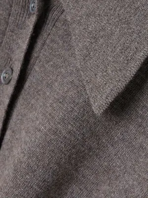 RÓHE Wool And Cashmere-blend Polo Shirt - Brown