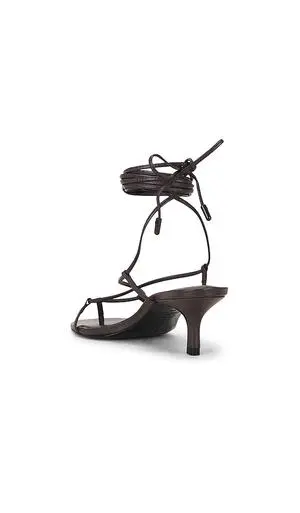 BLACK SUEDE STUDIO Alix 50 Sandal - Chocolate