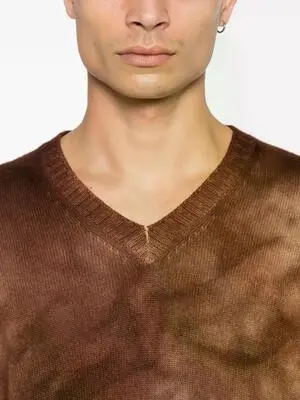 A.N.G.E.L.O. VINTAGE CULT Tie-dye V-neck Sweater