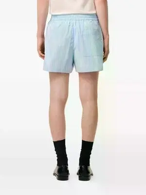 AMI Paris Cotton Poplin Striped Shorts