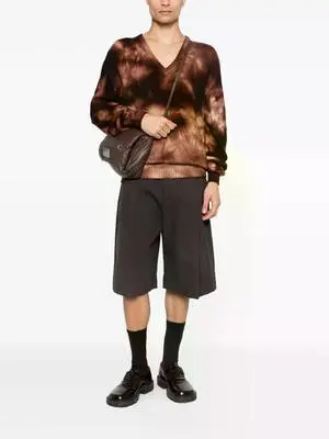 A.N.G.E.L.O. VINTAGE CULT Tie-dye Cashmere V-neck Jumper