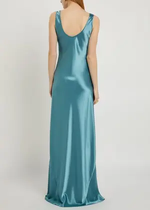 Galvan Valletta Satin Maxi Dress