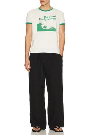 Commas Wide Leg Linen Trousers - Black