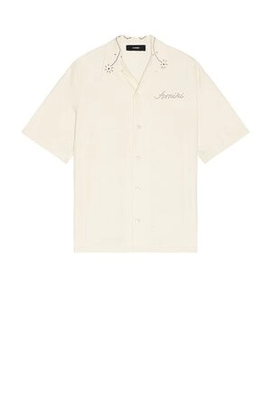 Amiri Stud Camp Shirt - Ivory