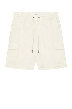Onia Air Linen Pull On Cargo Short - Stone