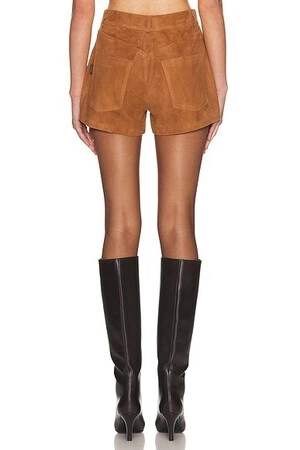 HAIKURE Brit Suede Short - Chocolate