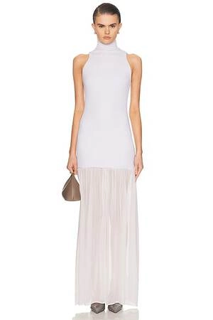 Enza Costa Halter Turtleneck Dress