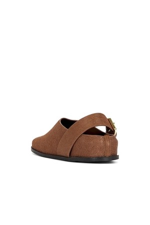 A.emery Louis Clog With Buckle Detail - Pecan
