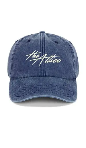 Attico Embroidered Cotton Baseball Cap - Navy