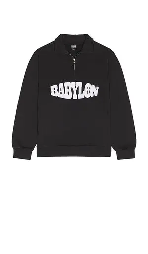 BABYLON Half Zip Pullover Sweater