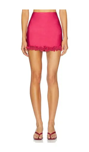 PatBO Sunstone Mini Skirt - Fuchsia
