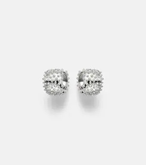 Yvonne Léon Picots 9kt White Gold Hoop Earrings - Silver