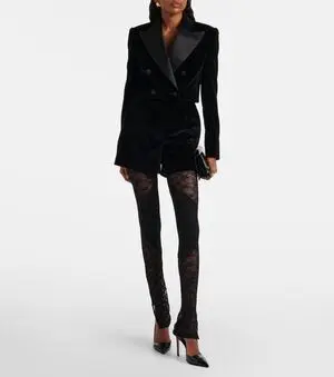 Nina Ricci Lace-trimmed Legging