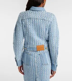 Nina Ricci Striped Denim Jacket