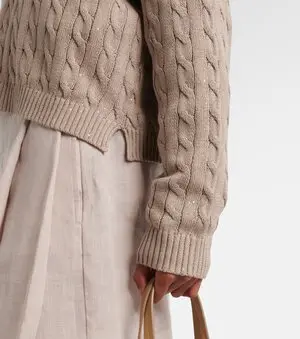 Brunello Cucinelli Cable-knit Polo Sweater