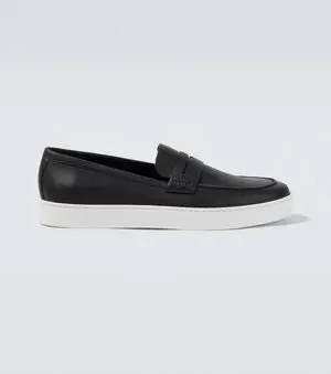 Manolo Blahnik Ellis Calf Leather Loafers - Black