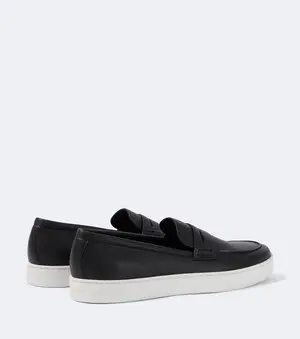 Manolo Blahnik Ellis Calf Leather Loafers - Black