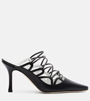 Manolo Blahnik Leather Mules