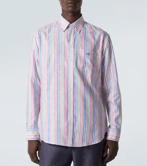 Etro Striped Cotton Shirt - Multicoloured