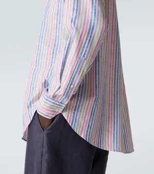 Etro Striped Cotton Shirt - Multicoloured