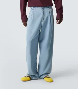 Dries Van Noten Penning Wide-leg Jeans
