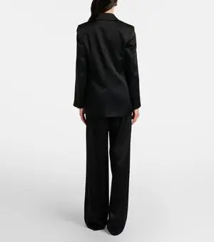 Max Mara Cono High-rise Wide-leg Trousers - Black