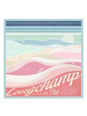 Longchamp En Pleine Vague Silk Scarf - Neutrals