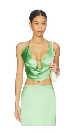 NOOKIE Calypso Draped Halter Top - Mint