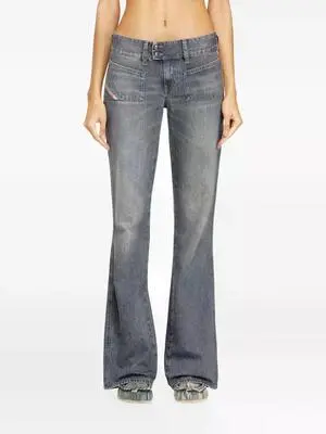 DIESEL® D-hush 09n83 Double-button Bootcut Jeans - Grey