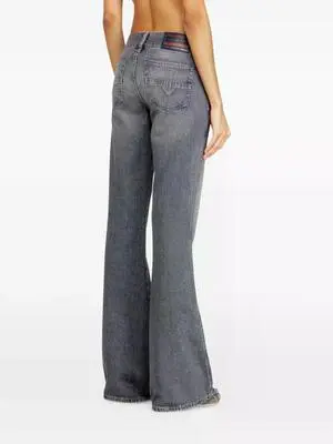 DIESEL® D-hush 09n83 Double-button Bootcut Jeans - Grey
