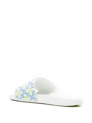 Casablanca Monogram Detail Open-toe Slides