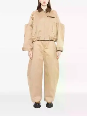 Sacai Collared Cut-out Jacket