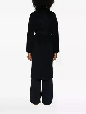 Max Mara Double-breasted Belted Coat - Blue