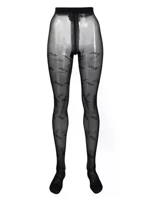 032C Logo Jacquard Stockings