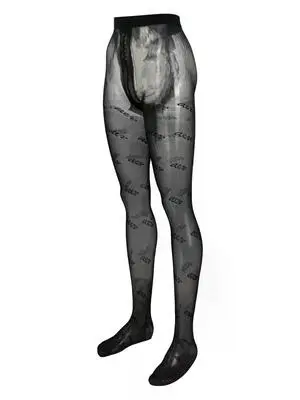 032C Logo Jacquard Stockings